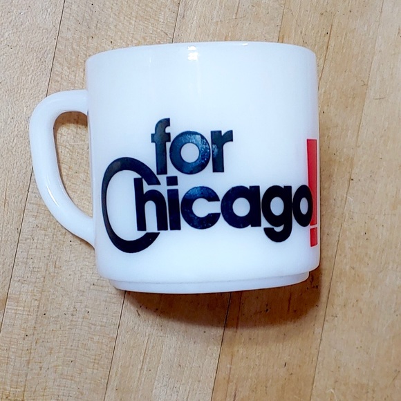 Vintage | Dining | Rare Milkglass Vintage Chicago Coffee Mug | Poshmark